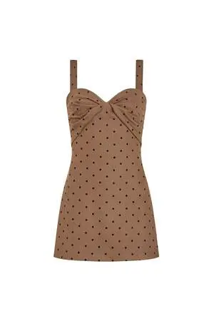 Amanda Uprichard Soho Polka Dot Romper