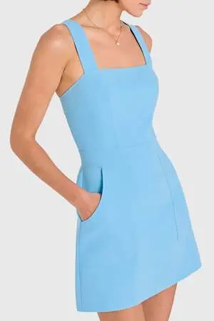 Amanda Uprichard Ace Mini Dress - Pacific