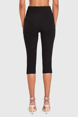 Amanda Uprichard Nico Capri Pants With Side Slits