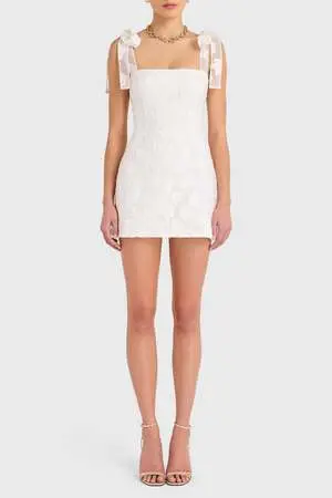Amanda Uprichard Keenan Skort Romper - White