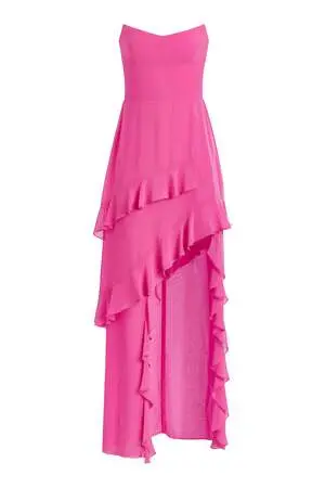Amanda Uprichard Magnolia Strapless Maxi Dress - Aster
