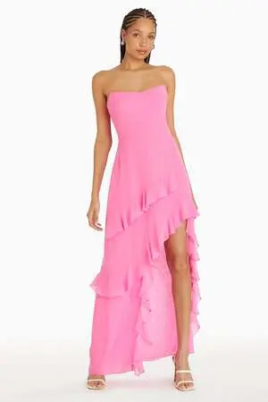 Amanda Uprichard Magnolia Strapless Maxi Dress - Aster
