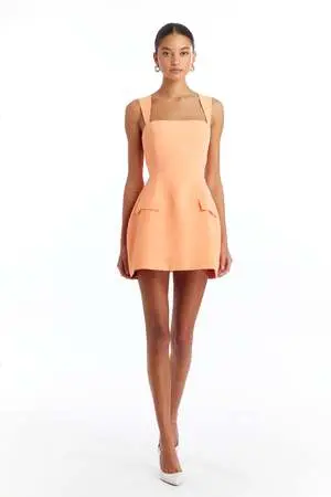 Amanda Uprichard Bethany Skort Romper - Guava