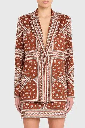 Amanda Uprichard Grady Printed Blazer