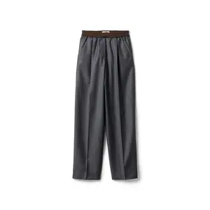 Miu Miu Pinstripe Straight Leg Pants
