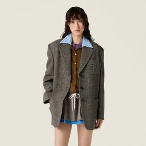 Miu Miu Single-breasted Chevron Jacket