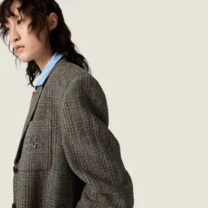 Miu Miu Single-breasted Chevron Jacket