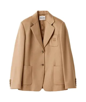 Miu Miu Notched Lapel Outerwear For Women