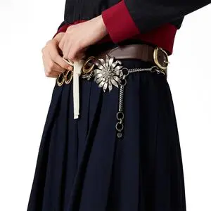 Miu Miu Pleated Gart-dyed Jersey Skirt