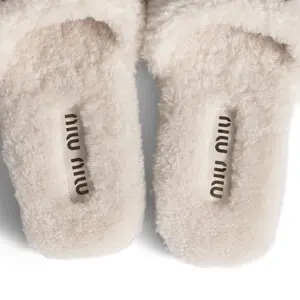 Miu Miu Shearling Slides