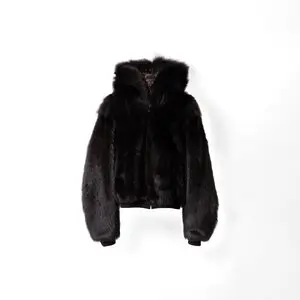 Miu Miu Shearling Hoodie Jacket