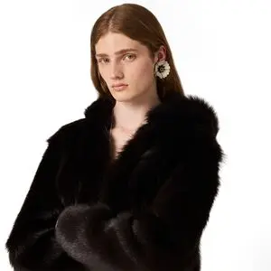 Miu Miu Shearling Hoodie Jacket