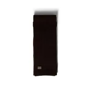 Miu Miu Cashmere Scarf - Dark Brown