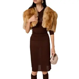 Miu Miu Shearling Fur Bolero Jacket