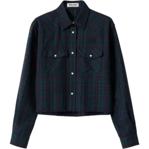 Women's Plaid Cropped Shirts