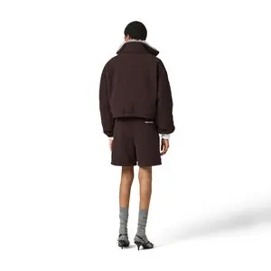 Miu Miu Fleece Down Jacket - Ebony