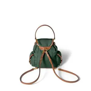 Miu Miu Canvas And Leather Backpack
