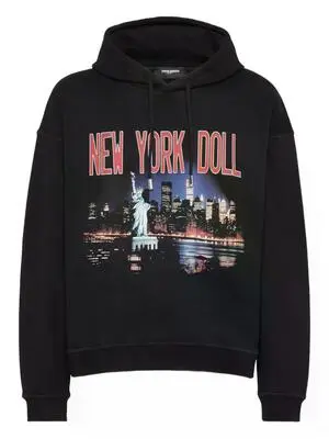 Dsquared2 Graphic Hoodie - Black
