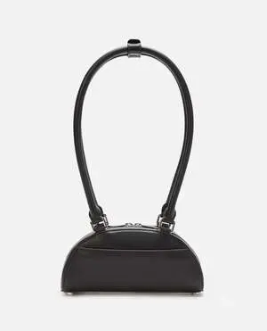 SELF-PORTRAIT Leather Handheld Bag - Black
