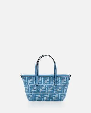 Fendi Mini Shopping Bag With Ff Logo