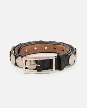 REPTILE'S HOUSE Bahia Leather Belt - Black