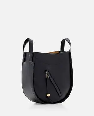 Loewe Hammock Slice Leather Bag - Nero