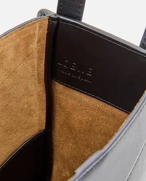 Loewe Hammock Slice Leather Bag - Nero