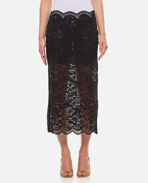 Rabanne Midi Skirt - Nero