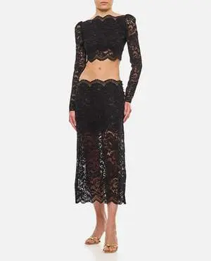 Rabanne Midi Skirt - Nero