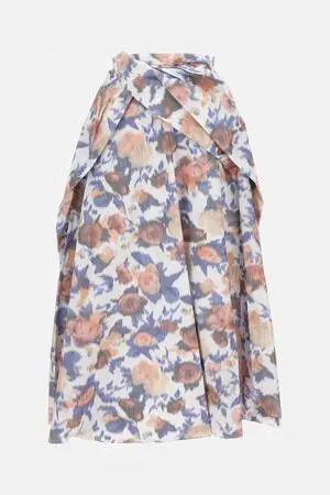 Erdem Floral Print Pleated Skirt - Multicolor
