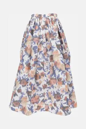 Erdem Floral Print Pleated Skirt - Multicolor