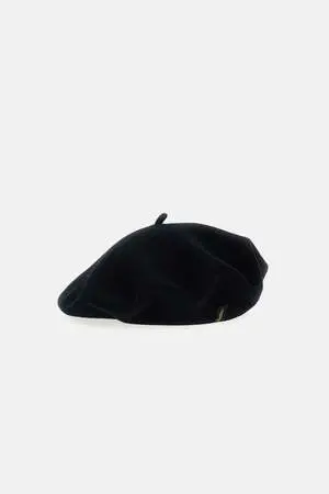 Borsalino Wool Basque Hat - Black