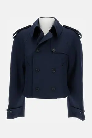 Alexander McQueen Short Wool Jacket - Blue