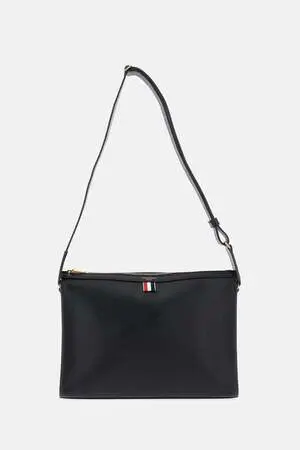 Thom Browne Grained Leather Document Bag - Black