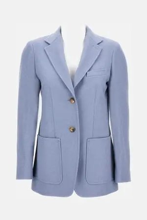 Max Mara Single-breasted Wool Blend Jacket