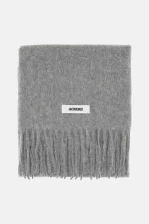 Jacquemus The Carro Scarf - Grey