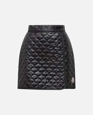Moncler Mini Quilted Skirt - Black