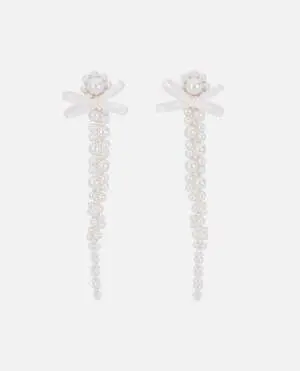 Simone Rocha Pearl Drop Earrings - White