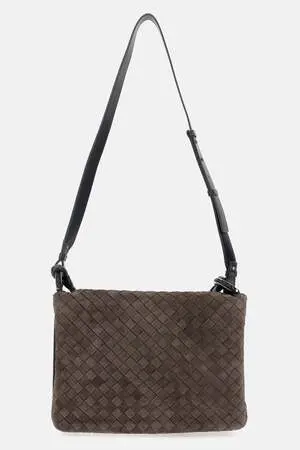 Bottega Veneta Intrecciato Shoulder Bag - Marrone