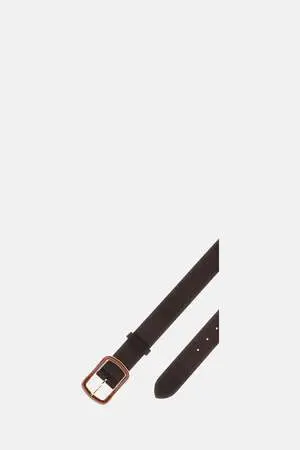 BAX LAB Patent Leather Belt - Brown