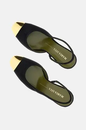 MARIA LUCA Eleonora Slingback With Gold Tip Detail