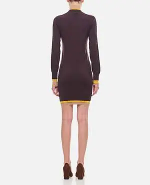Fendi Short Dress With Layered Trims - Viola