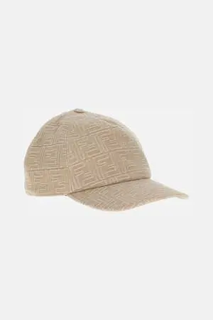Fendi Ff Patterned Hat - Beige