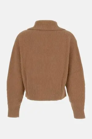 Max Mara Sweater In Wool And Cashmere Blend - Brown