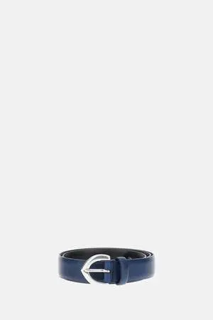 BAX LAB Leather Belt - Blu