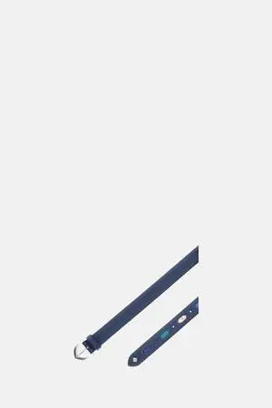 BAX LAB Leather Belt - Blu