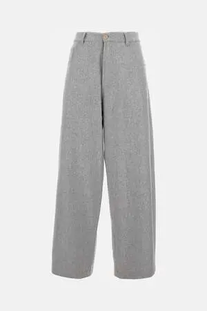 MAISON JEJIA Gigi Flannel Wide-leg Trousers
