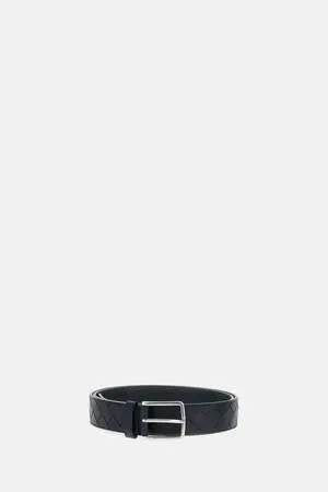 Bottega Veneta Woven Leather Belt - Blue
