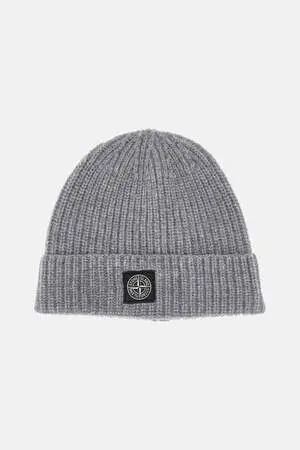 Stone Island Wool Beanie - Grey