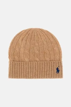 Ralph Lauren Wool Blend Beanie - Beige